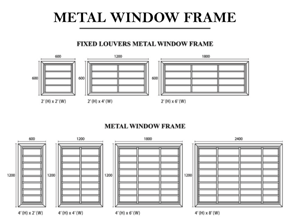 Steel Window Frame Dimensions Pdf Infoupdate